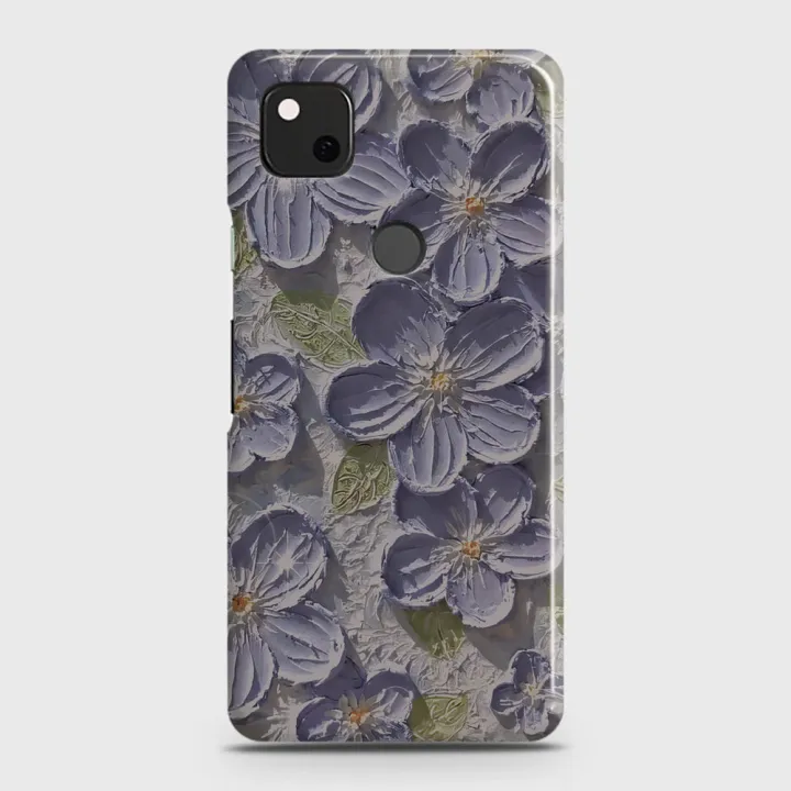 Google_ Pixel 4a Cover - Floral Series - Purple Design 12 - Matte ...