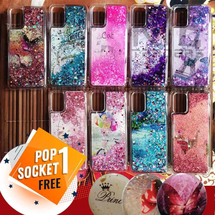 Samsung A02S Luxury Liquid Floating Sparkle Glitter Quicksand Cover ...