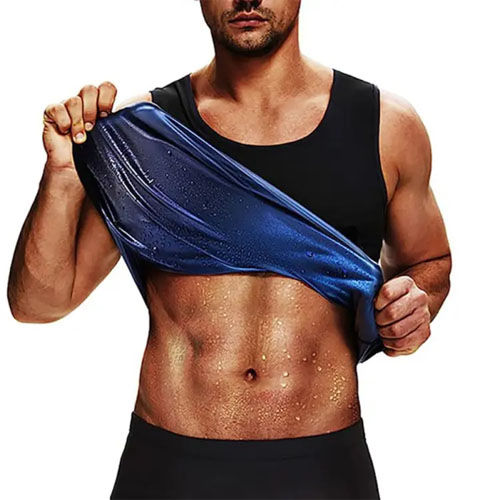 Sweat Shaper Men Workout Tank Top Slimming Polymer Weight Loss Sauna ...