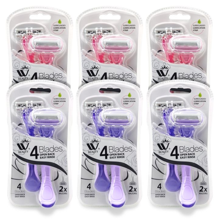 (Pack of 6) WBM Women Body Razor | Shaving Razor for Women | Body Razor ...