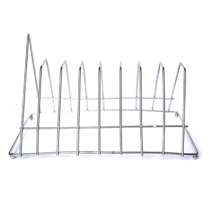 Stainless Steel Plate, Dish Rack Lid Holder Stainless Steel Dish/Lid ...