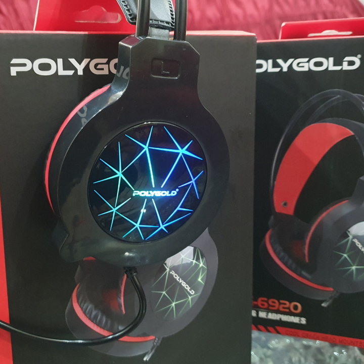 Best Headphone Polygold LED Gaming Over-Ear Gaming Headset with ...