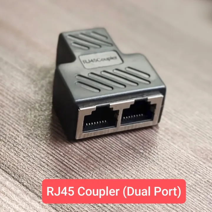 RJ45 Ethernet Joinder Coupler – 1 Input to 2 Output Female-to-Female ...