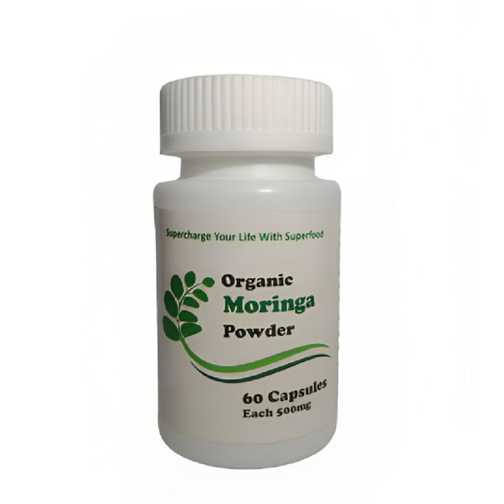 Moringa Capsules 60 in Bottle –Organic Moringa Powder - مورنگا کیپسول | Daraz.pk