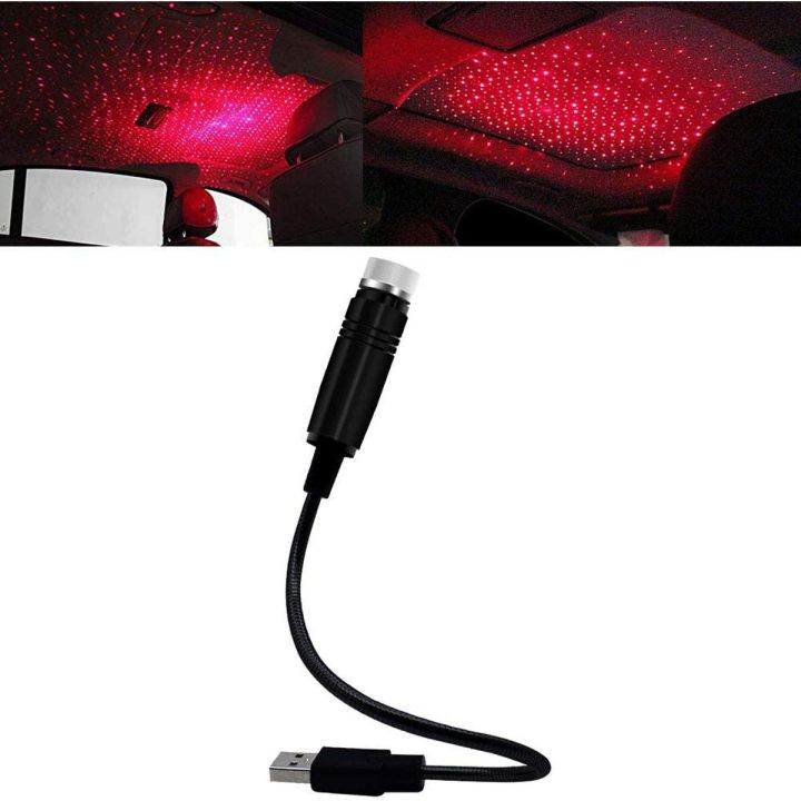 MTJ Car USB Roof Star Projector Lights Flexible Romantic USB Ambient ...