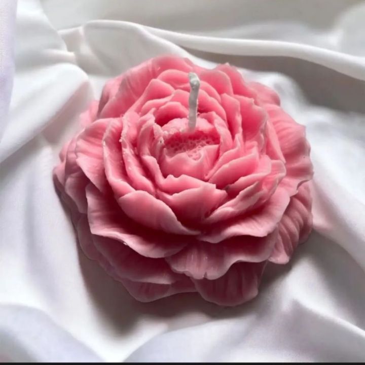 Peony Flower Candle - Rose Scented Aromatherapy Candle | Floral Home ...