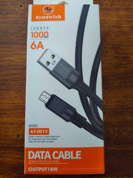Original Branded Ayunwish Type C Copper Fast Charging Cable | Daraz.pk