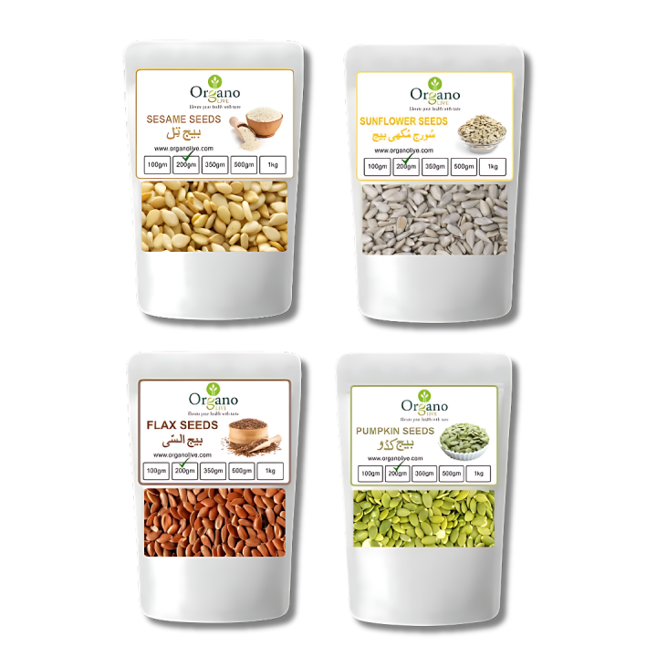 Seed cycle for PCOS kit 200 grams each, Original and Imported High ...