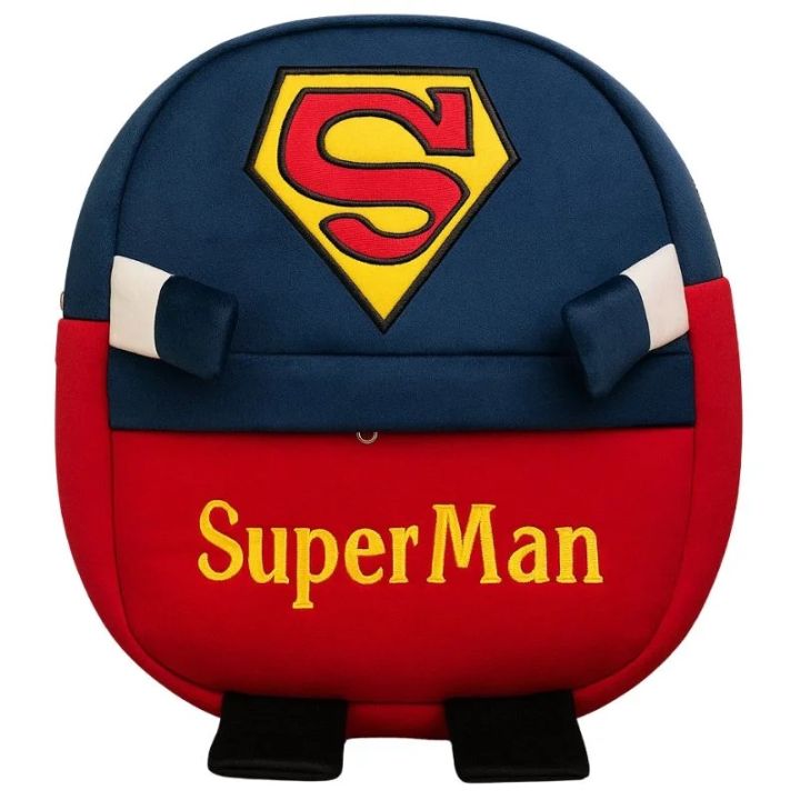 Cute Plush Superman Character School Bag | Superman Plush Backpack for ...