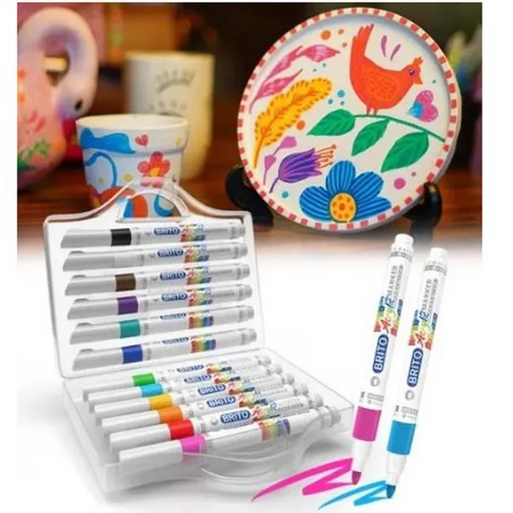 Mercury Acrylic Markers (12 Pcs/pack) Multipurpose Markers - Acrylic ...
