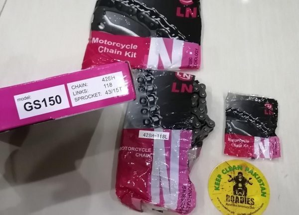 Suzuki GS 150 & 150SE Chain sprocket kit Garari Set A+ | Daraz.pk