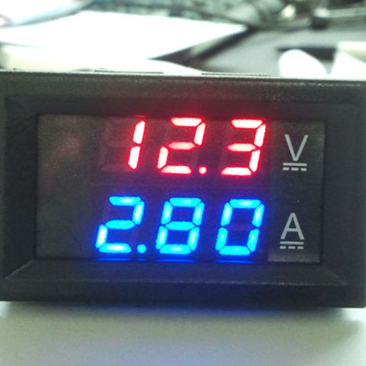Dual Led Digital Voltmeter Ammeter Dc 0v-100v 10/50/100a Volt Current ...