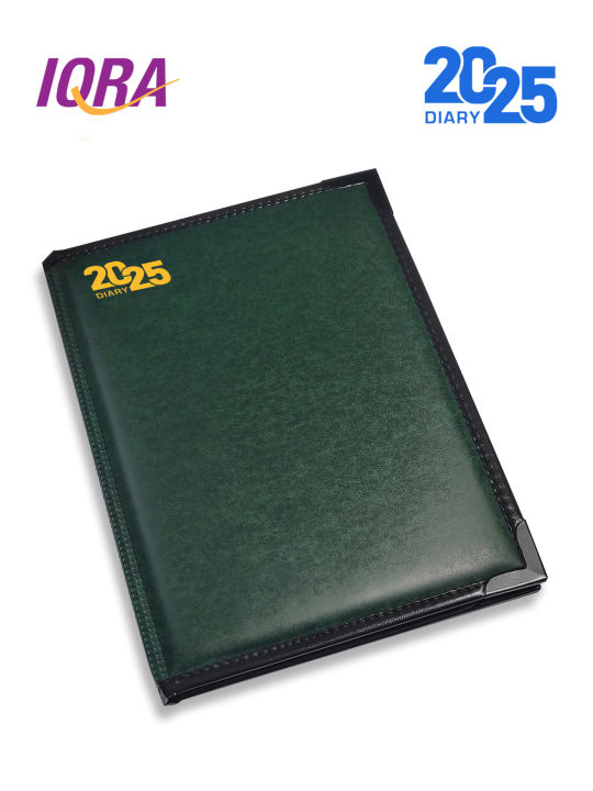 IQRA Diary Medium Size Double Date Green Diary 2025 | Daraz.pk