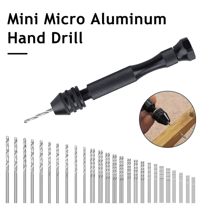 1/26/49pcs 0.2-3.4mm Hand Drill Set Mini Aluminum Hand Drill Bit ...