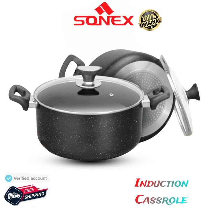 Original Sonex induction Classic Casserole Handi Cookware set pateeli ...