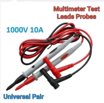 Universal Multimeter Test Lead Probes (1 Pair) 1000V, 10A Heavy-Duty ...
