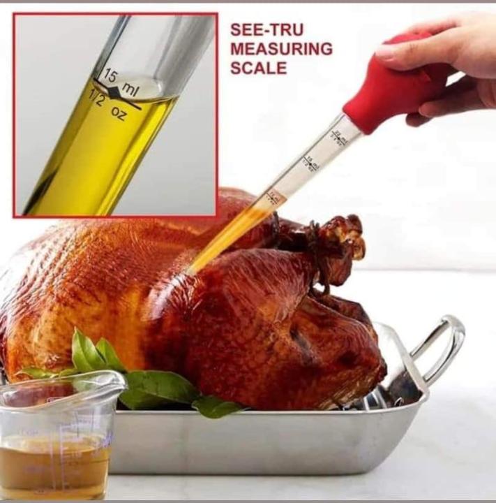 SCHVUBENR Large Turkey Baster with Cleaning Brush - Premium Baster Tool ...
