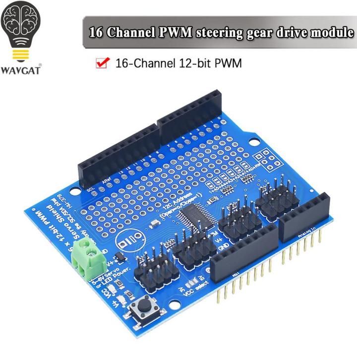 WAVGAT IIC I2C servo shield 16 Channel 12-bit PWM/Servo Driver-I2C ...