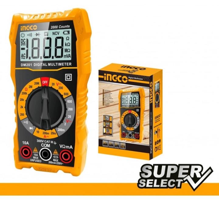 Ingco Digital Multimeter 200V Tester Meter | Daraz.pk