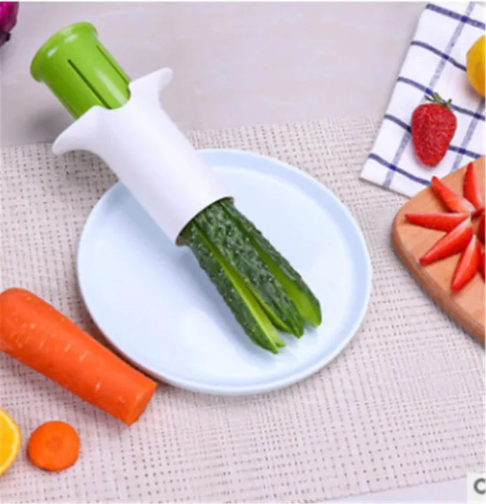 Heavy Duty Manual Hand Cutter – Cut Vegetables and Fruits into 4 Equal ...