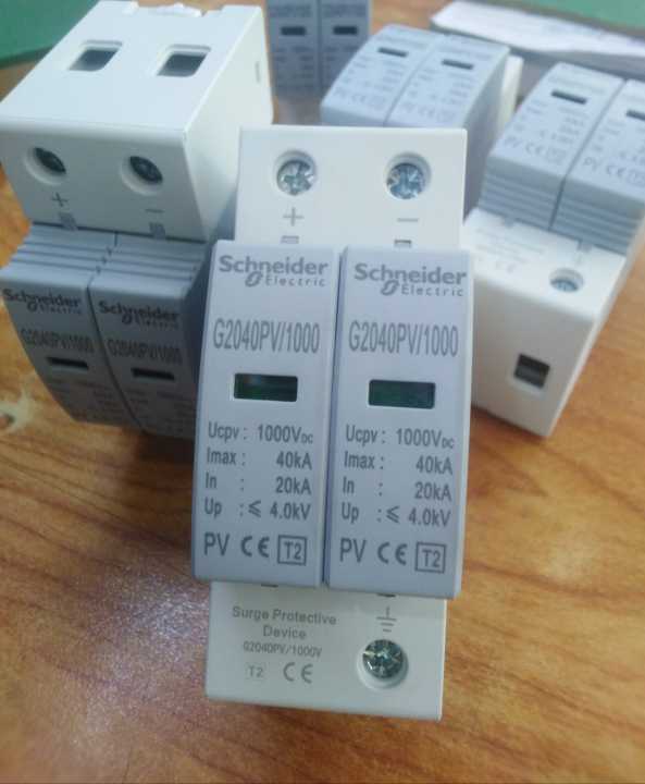 DC SPD 1000V 20KA~40KA House Surge Protector Protective Low-voltage ...