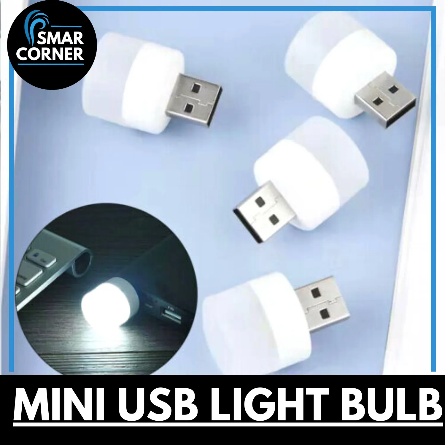 Portable Mini USB Led Night Light Bulbs | White & Warm | Ambient ...