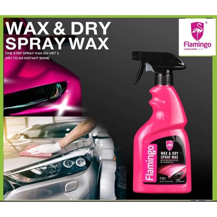 Flamingo Wax and dry High Gloss Exterior Spray Wax for Car/ Bike ...