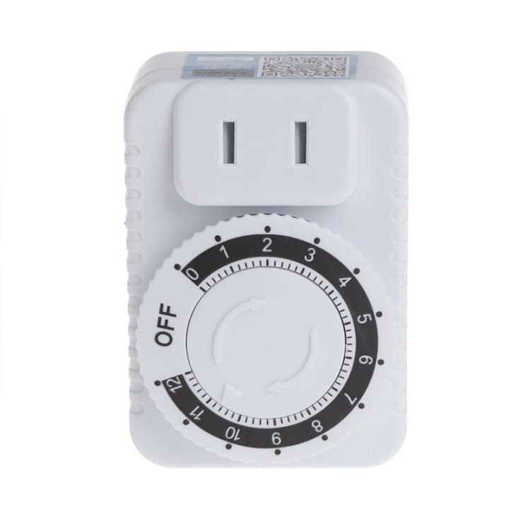 12 Hours Plastic Timer Socket Mechanical Program Timer Switches Socket ...