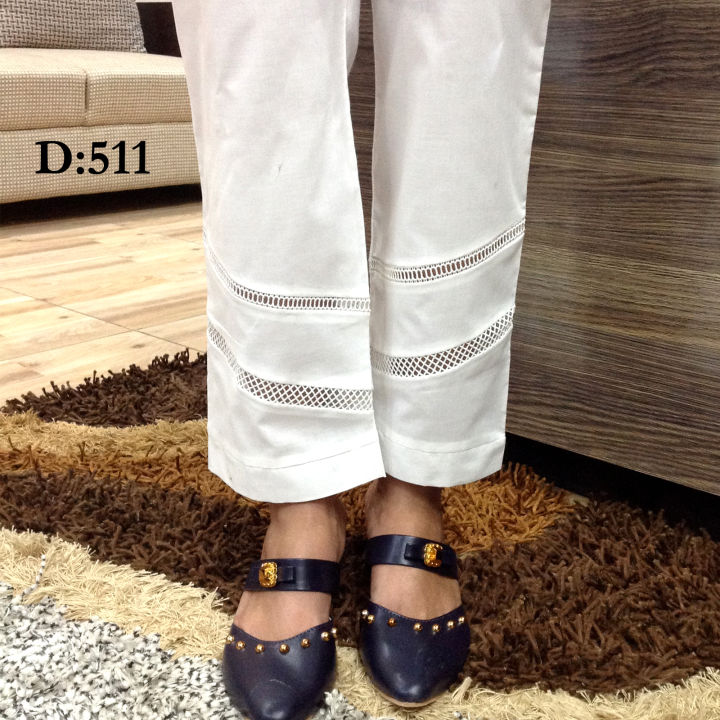 TROUSERS for Ladies- Summer Breeza Cotton Trousers for Women D511 | Daraz.pk