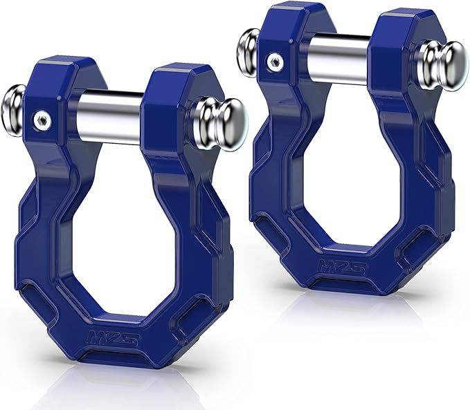 MZS 3/4" D Ring Shackles, 80,000 lbs (40T) Break Strength Shackles with ...