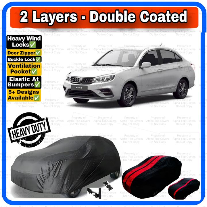 HEAVY DUTY Double Coated - Proton Saga Car Top Cover - Waterproof, Dust ...