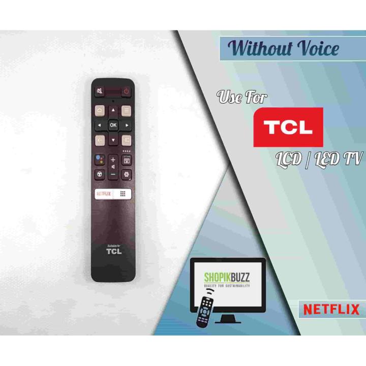 TCL Smart LED TV Remote Control Without Voice Command With Netflex ...