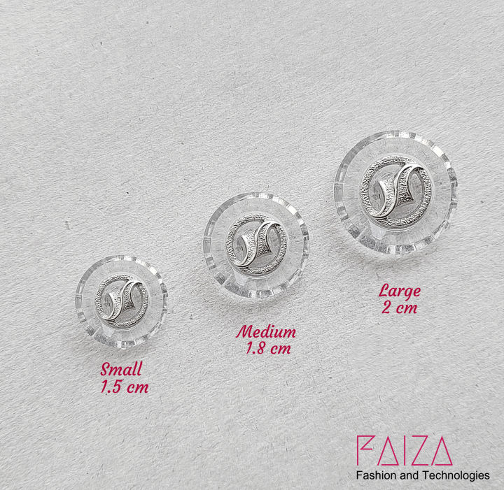 4-Pieces Elegant glass-plastic fancy Buttons | Fancy Buttons for Men ...