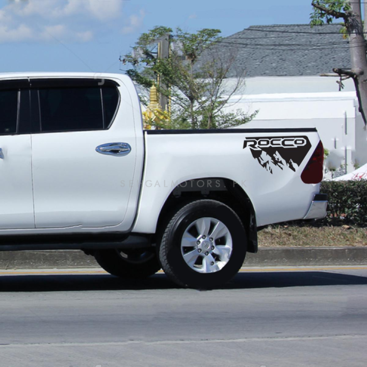 Black ROCCO Side Body L+R Sticker Decal For Toyota Revo Rocco Car ...