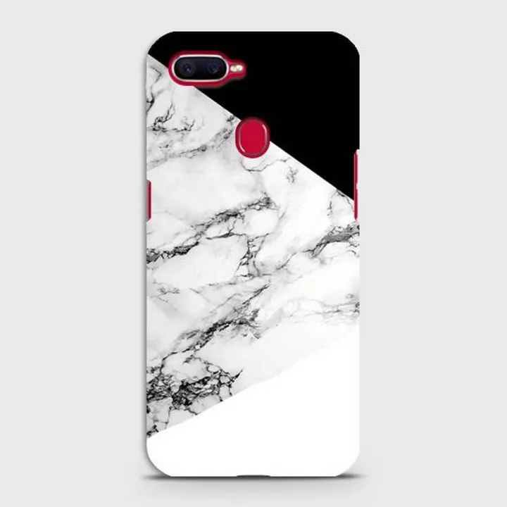 Oppo A7x Cover Case BLACK AND WHITE MAREL Hard Cover- Design 25 | Daraz.pk
