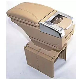 Universal Console Box / Arm Rest With Glass Holder For All Cars ( Beige ...