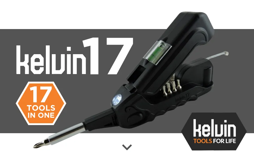 Kelvin 17 Urban Screwdriver Set, All in One Everyday Multitool ...