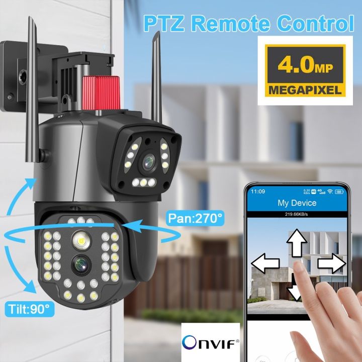 4MP Dual Lens 4MP Security Camera V380 Pro Smart Home 4MP Ai Human Auto ...