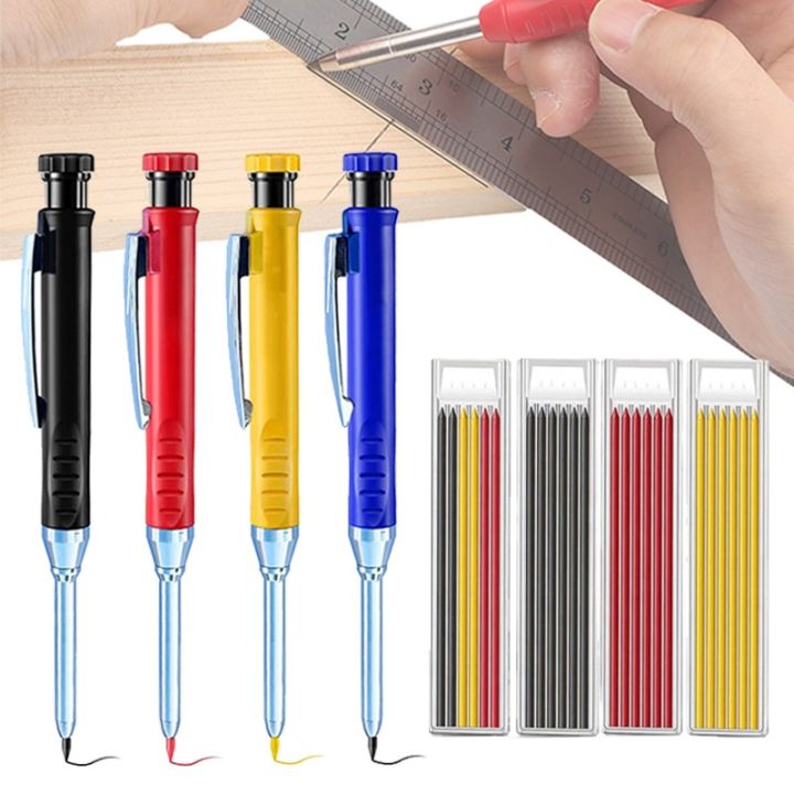 【2024】 4Pcs/Set Creative Simple Deep Hole Mechanical Pencils Solid ...