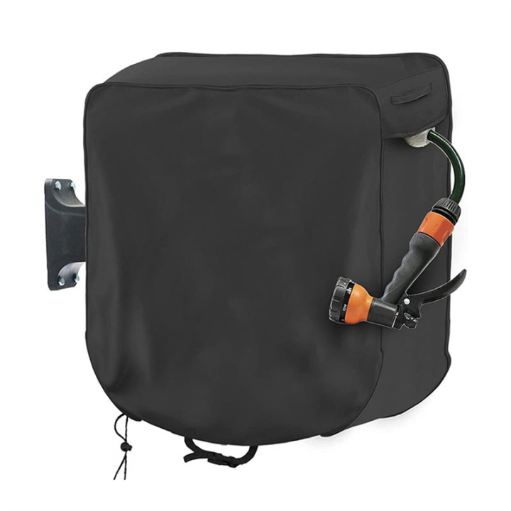 Square Hose Turntable Cover Wall-Mounted Retractable Hose Reel Cover ...