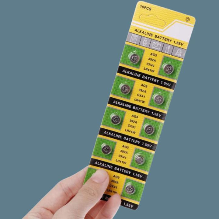 New Pack of 10x 1.55V AG3 CX41 LR41 392A Lithium Button Battery Coin ...