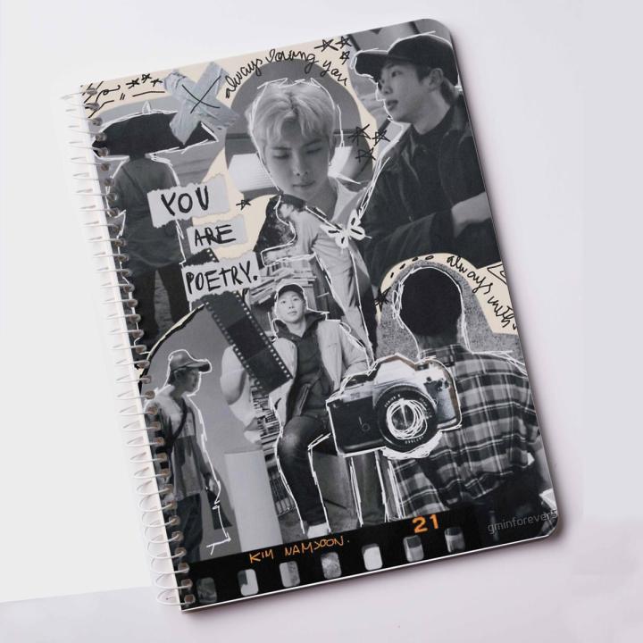 Kim Namjoon Notebook BTS Member KPOP Army Printed Notepad | Daraz.pk