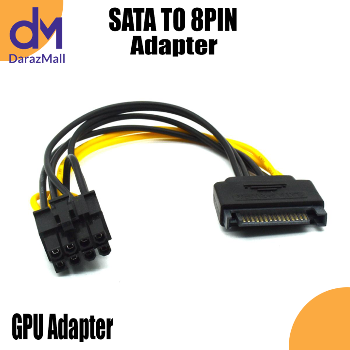 SATA To 8pin Adapter For GPU Grapic card Adapter SATA Power Female To 8 ...