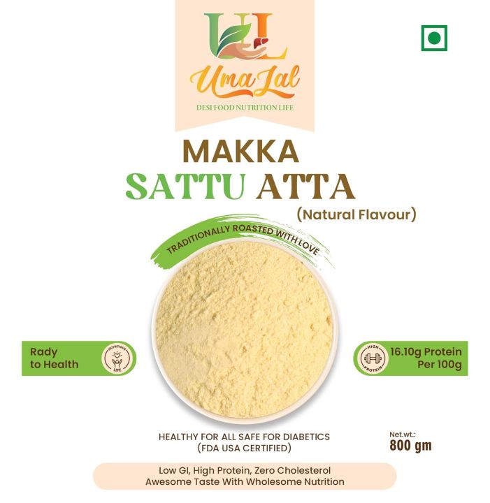 makai sattu powder stone ground maize flour high protein fiber rich ...