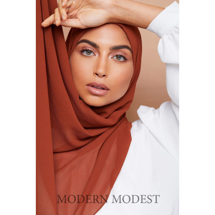 Modern Modest - Essential Plain Chiffon Georgette Hijabs/Scarves/Stoler ...