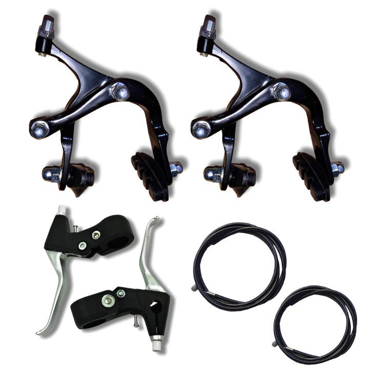 Mountain road bike Dual-Pivot Brake Caliper Silver material clamp brake ...