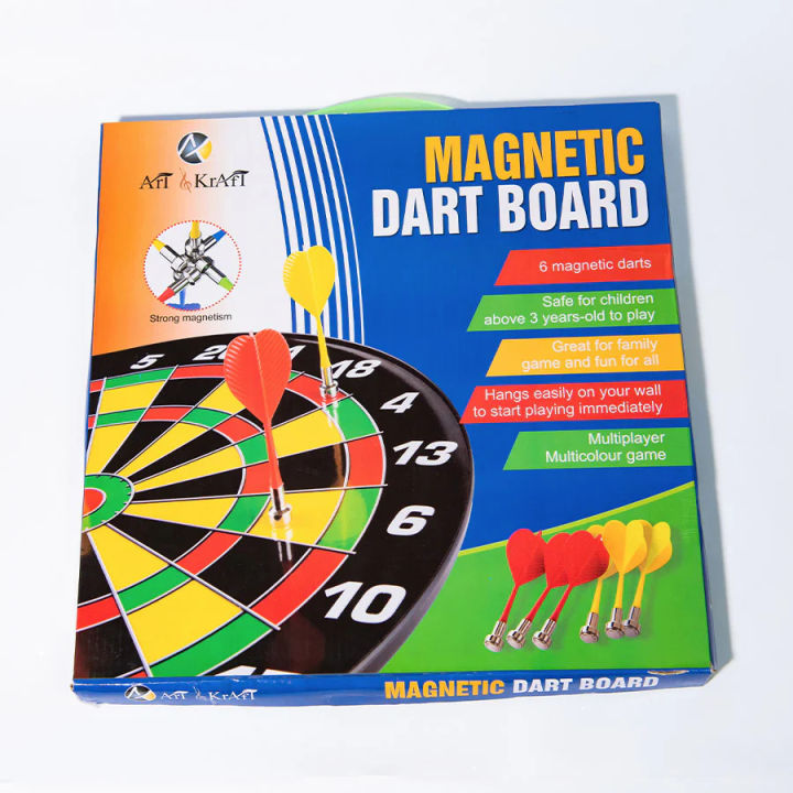 Art & Kraft Safe Magnetic Dart Board Game for Kids & Family | Strong ...