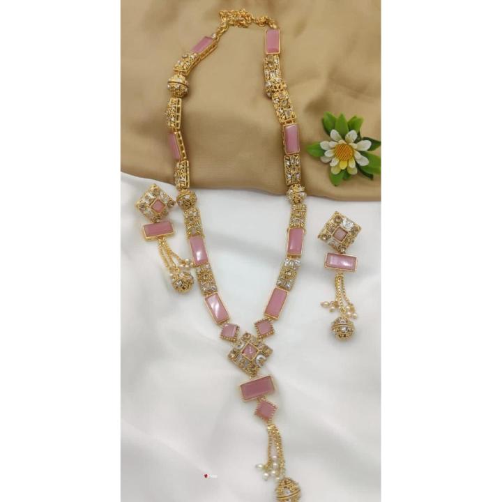 Beautiful Design Egyption long Mala with Earing set | Daraz.pk
