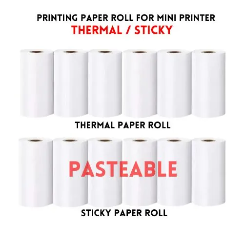 Mini Printer Paper Roll For Printing Self Adhesive Printing Paper ...