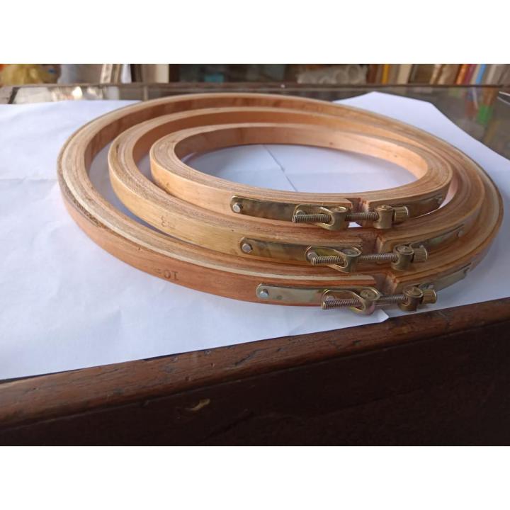 High Quality Polished Double Patti Wooden Hoops Frames | Daraz.pk